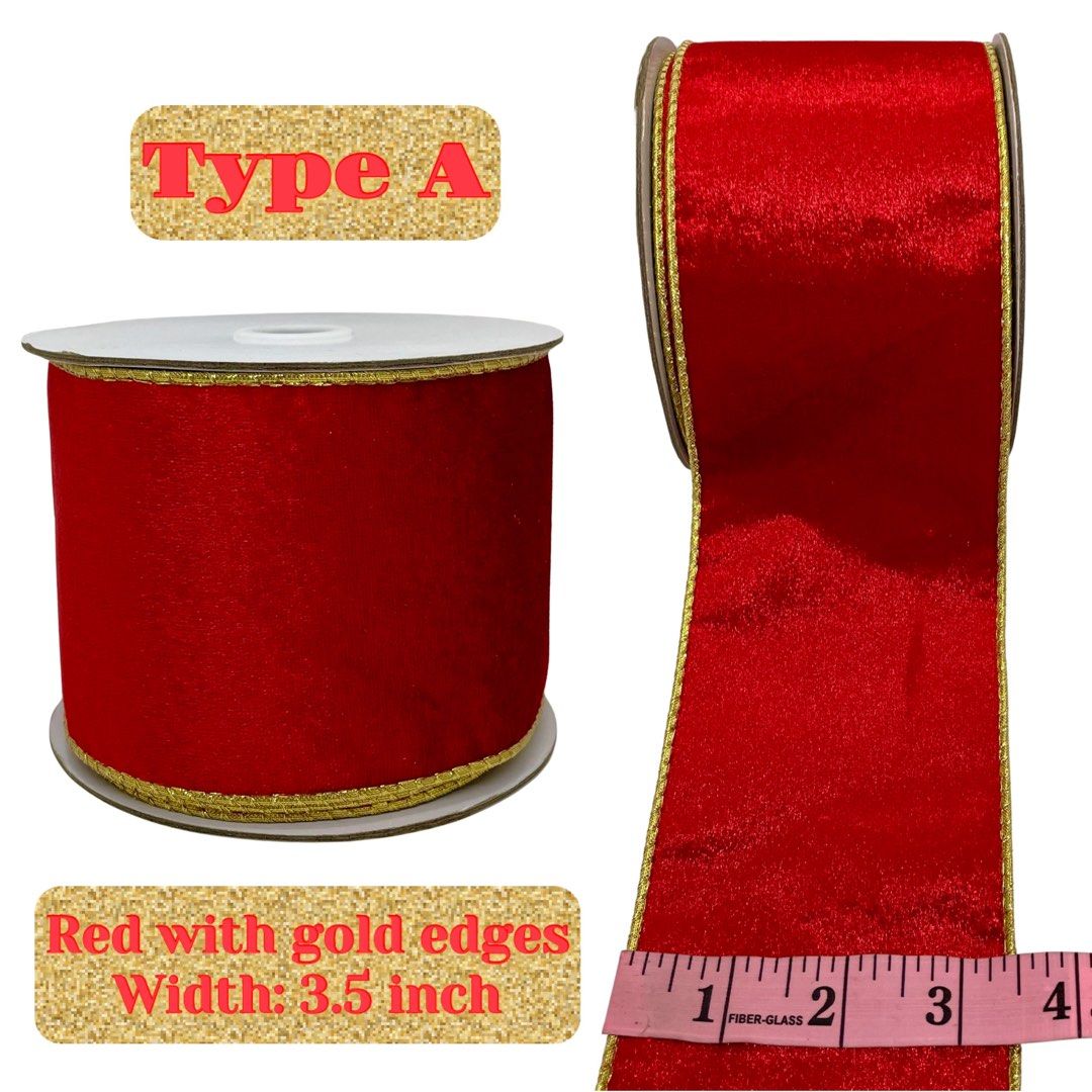 Jumbo Christmas Ribbons, Large Ribbons, per roll, Hobbies & Toys ...