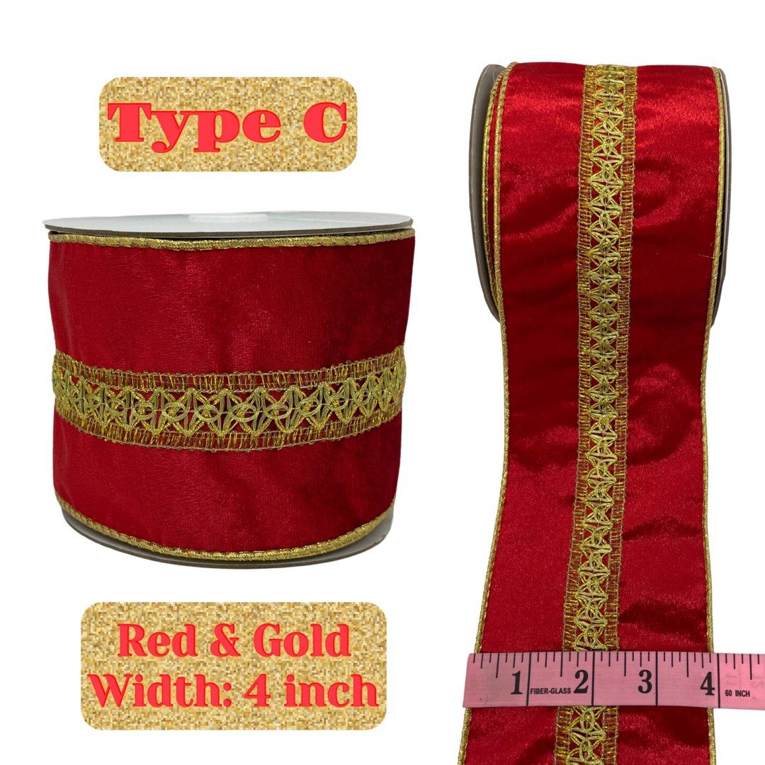 Jumbo Christmas Ribbons, Large Ribbons, per roll, Hobbies & Toys ...