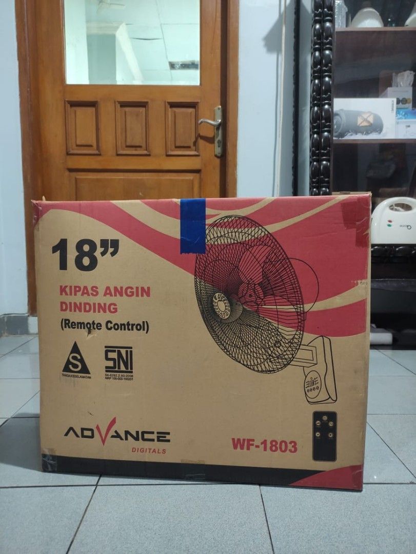 Kipas angin dinding advance 18 wf 1801 wall fan besi, Perabotan Rumah ...