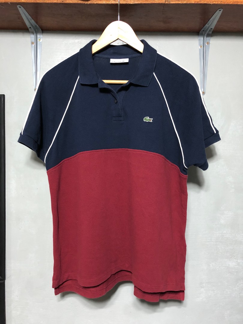 Lacoste Polo dual tone polo shirt, Men's Fashion, Tops & Sets, Tshirts & Polo Shirts on Carousell