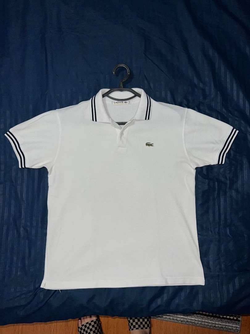 Lacoste White Polo Shirt, Men's Fashion, Tops & Sets, Tshirts & Polo Shirts on Carousell