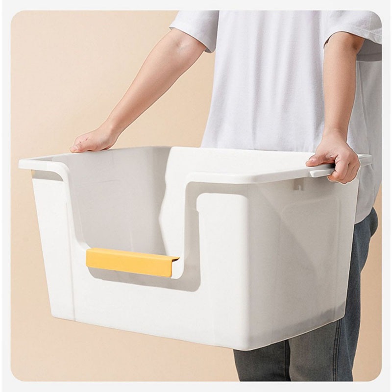 Large Cat Litter Box Integrated Litter Basin With Scoop Anti Splash Cat ...