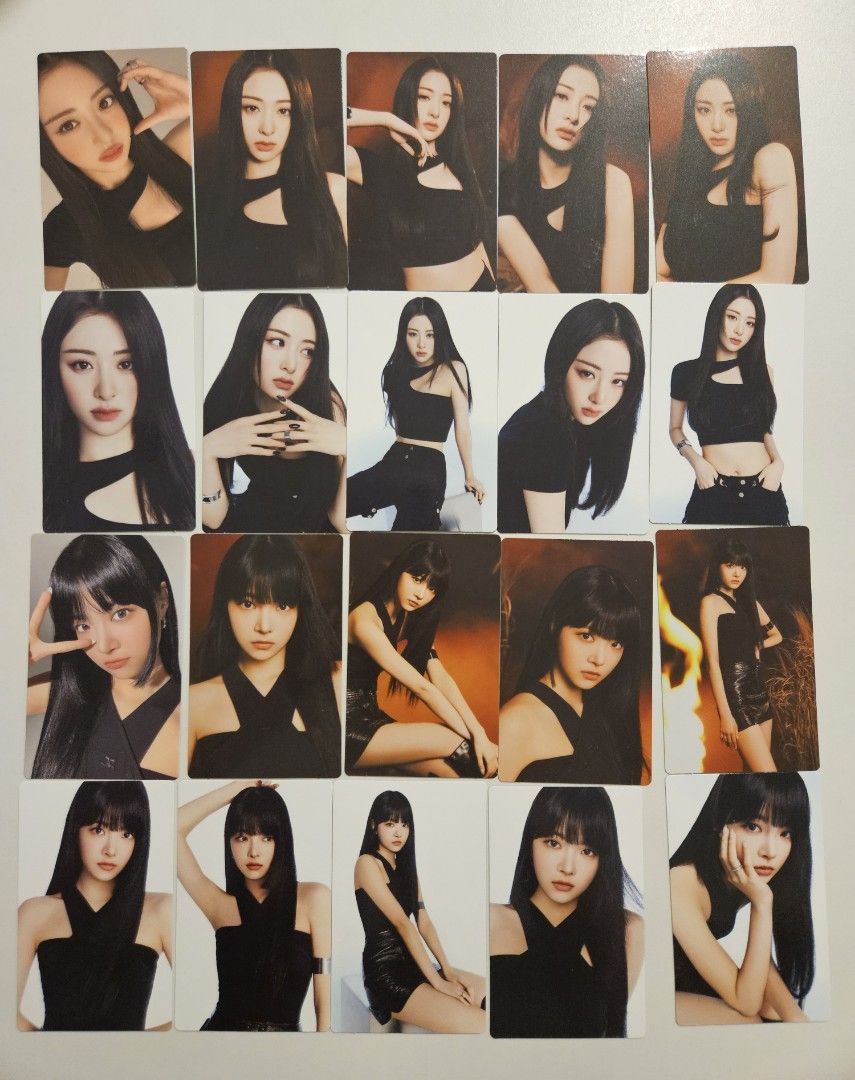 LE SSERAFIM yunjin eunchae member sets Flame rises trading card ...
