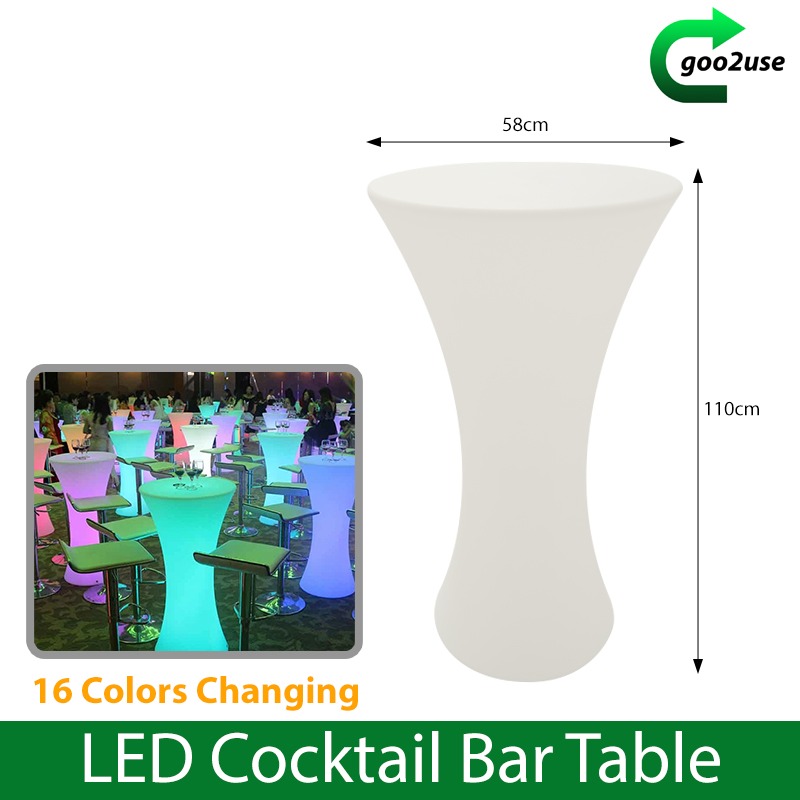 LED Chargeable Standing Table Cocktail Bar Table [ Goo2use], Furniture ...