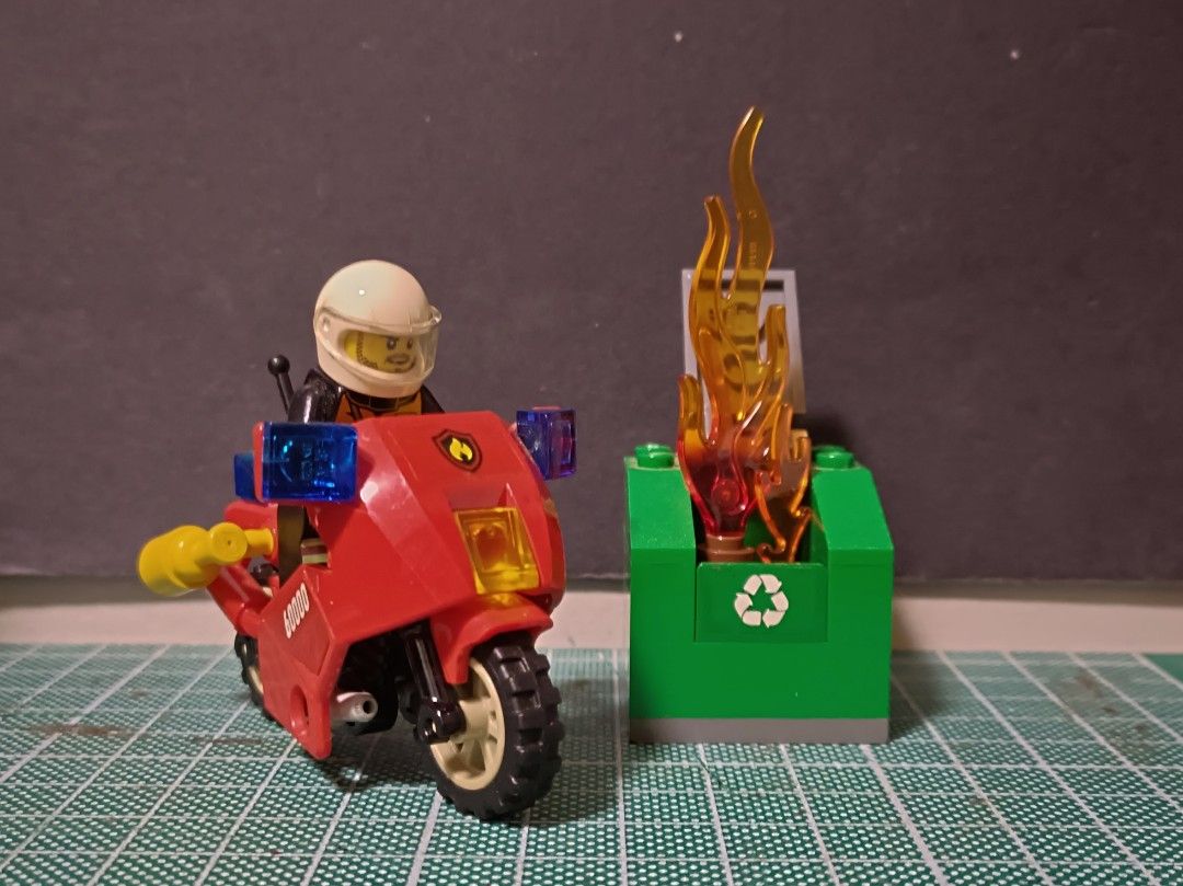 Lego 60000 fire motorcycle, Hobbies & Toys, Toys & Games on Carousell