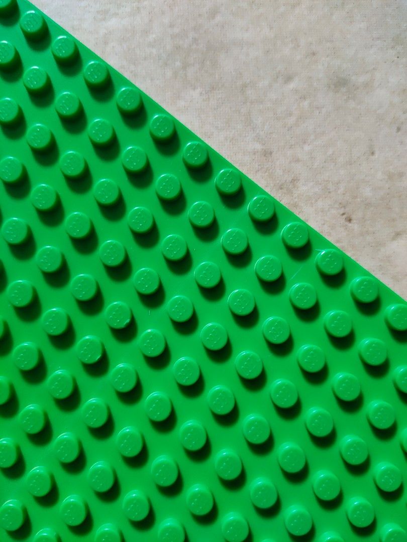 Lego baseboard. Bright green. Has stress marks, Hobbies & Toys, Toys ...