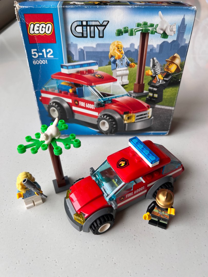 Lego City Fire chief car cat rescue 60001, Hobbies & Toys, Toys & Games ...