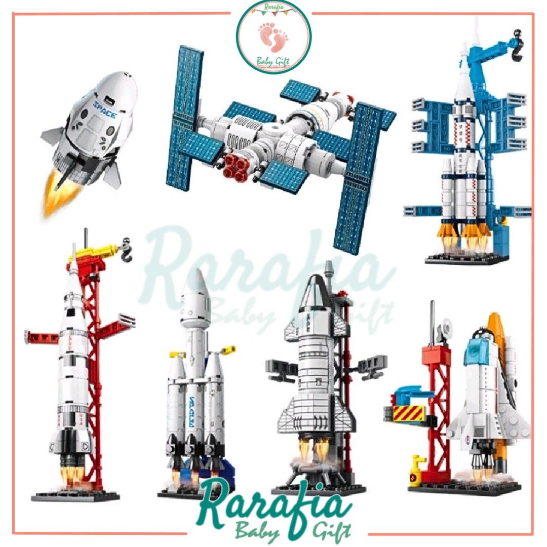 Lego Mainan Mini Building Blocks Boy Puzzle Assembling Space Shuttle ...