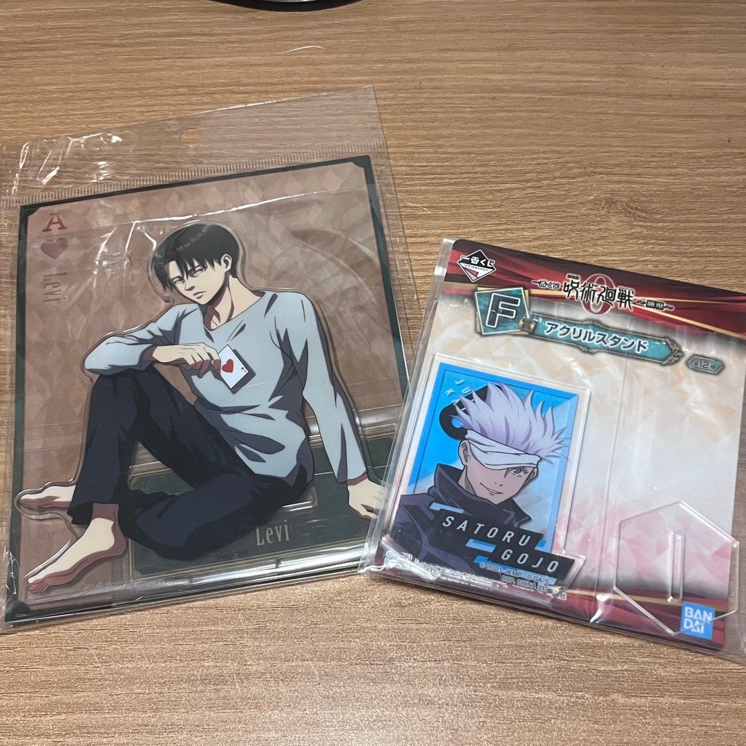 Levi Ackerman and Gojo Satoru standee, Hobbies & Toys, Memorabilia ...