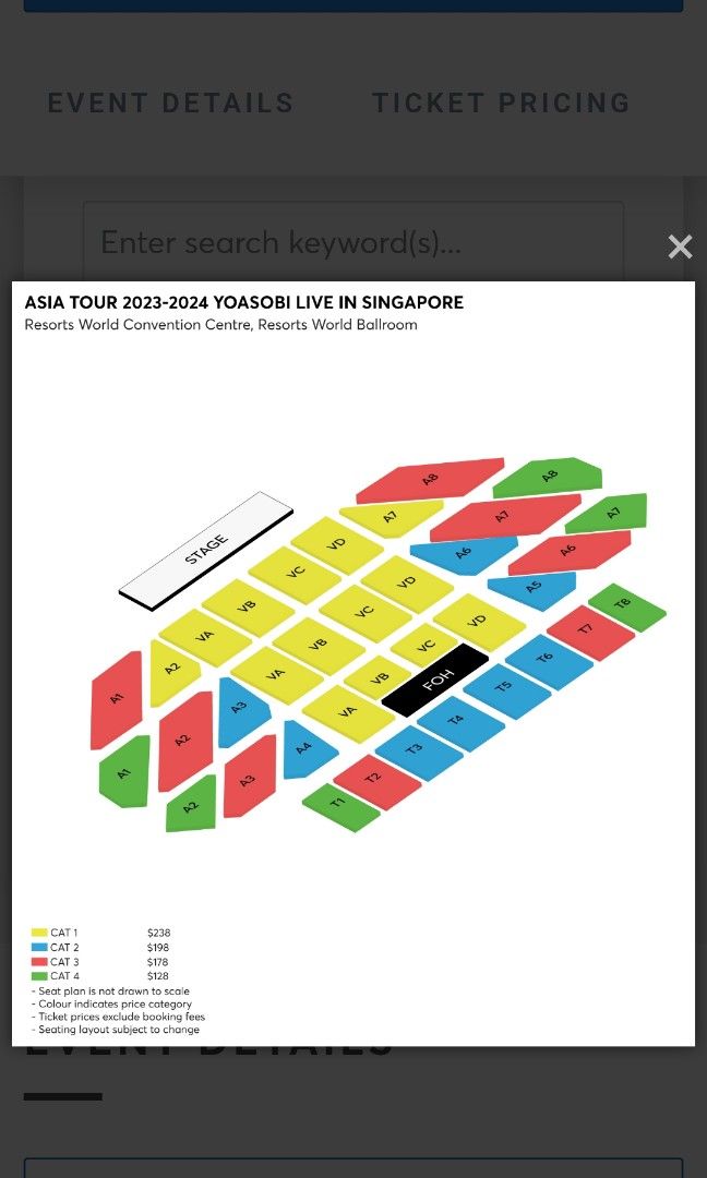 LF yoasobi singapore CAT 1 x2, Tickets & Vouchers, Event Tickets on Carousell