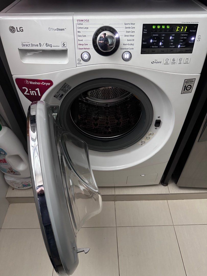 LG 9kg Front Load Washing Machine Washer Direct Drive, TV & Home Appliances, Washing Machines ...