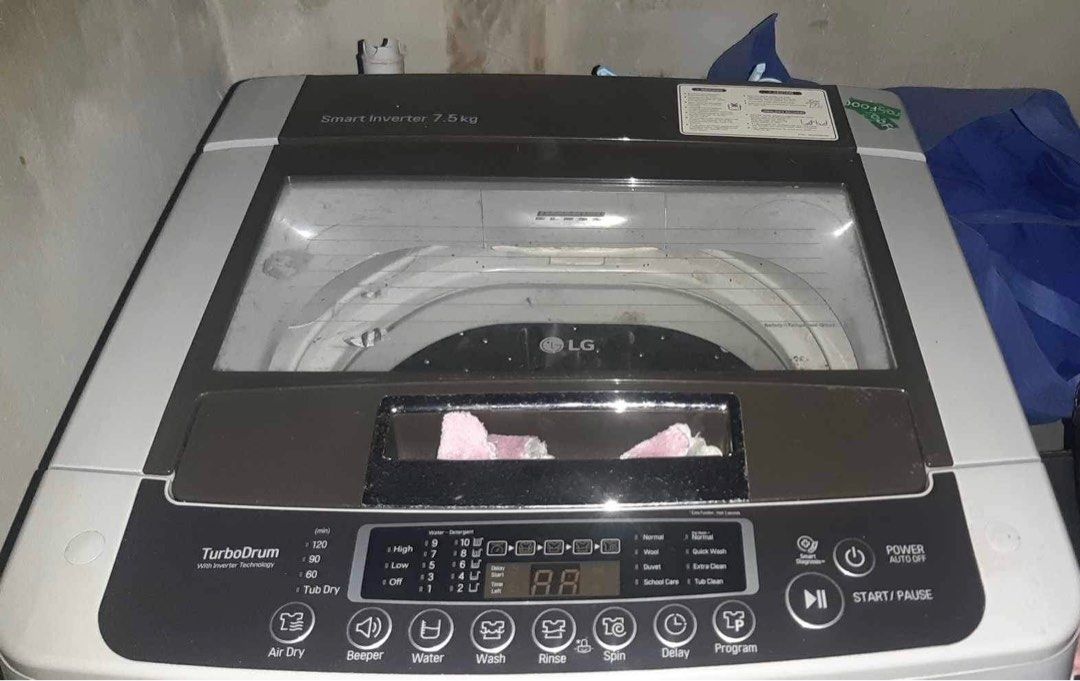 LG Automatic Top Load 7.5kg Washing Machine with Inverter, TV & Home ...