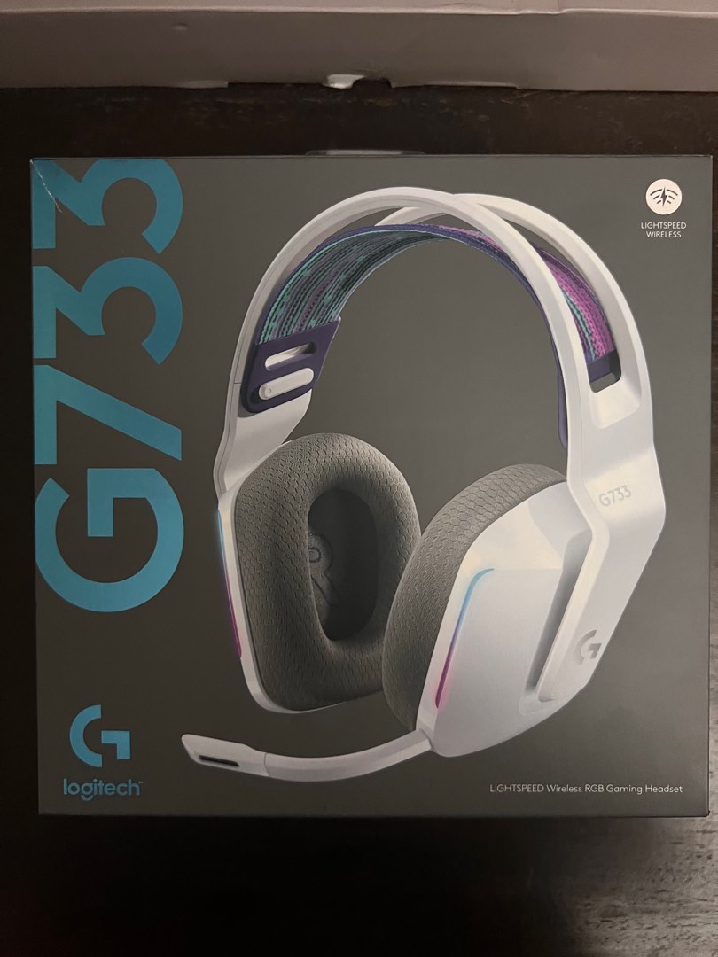 Logitech G733 Lightspeed Wireless RGB Gaming Headset (White), Audio ...