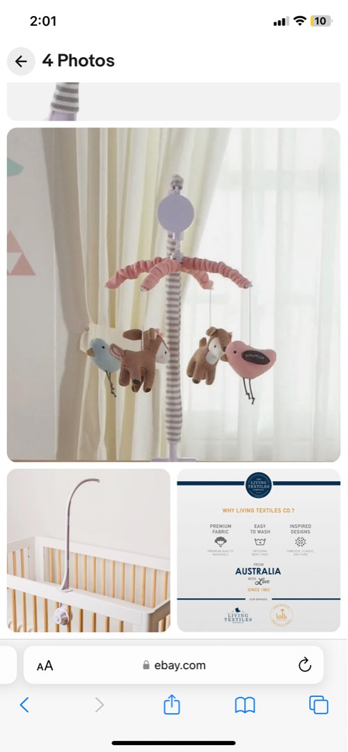 Lolli Living Sparrow Musical Mobile, Babies & Kids, Baby Nursery & Kids Furniture, Cots & Cribs ...