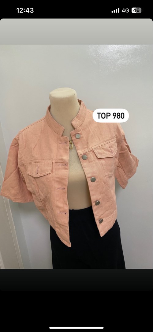 Maong top, Women's Fashion, Tops, Others Tops on Carousell