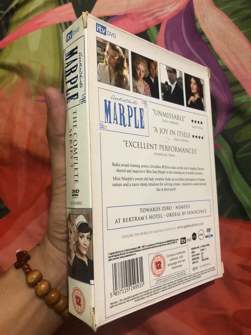 Marple agatha christies series 3 complete dvd box set, Hobbies & Toys ...