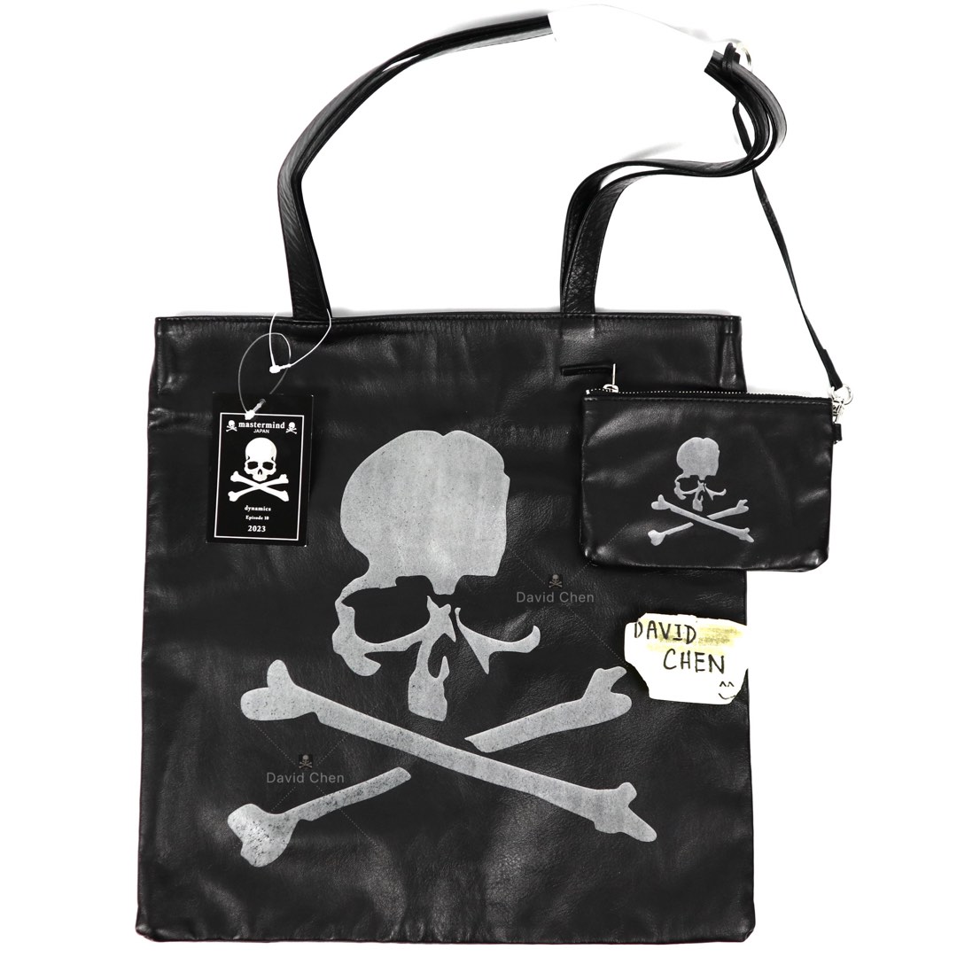 Mastermind Japan MMJ 23SS Dynamics Leather Tote Bag 牛皮 手提袋, 名牌, 手袋及銀包 - Carousell
