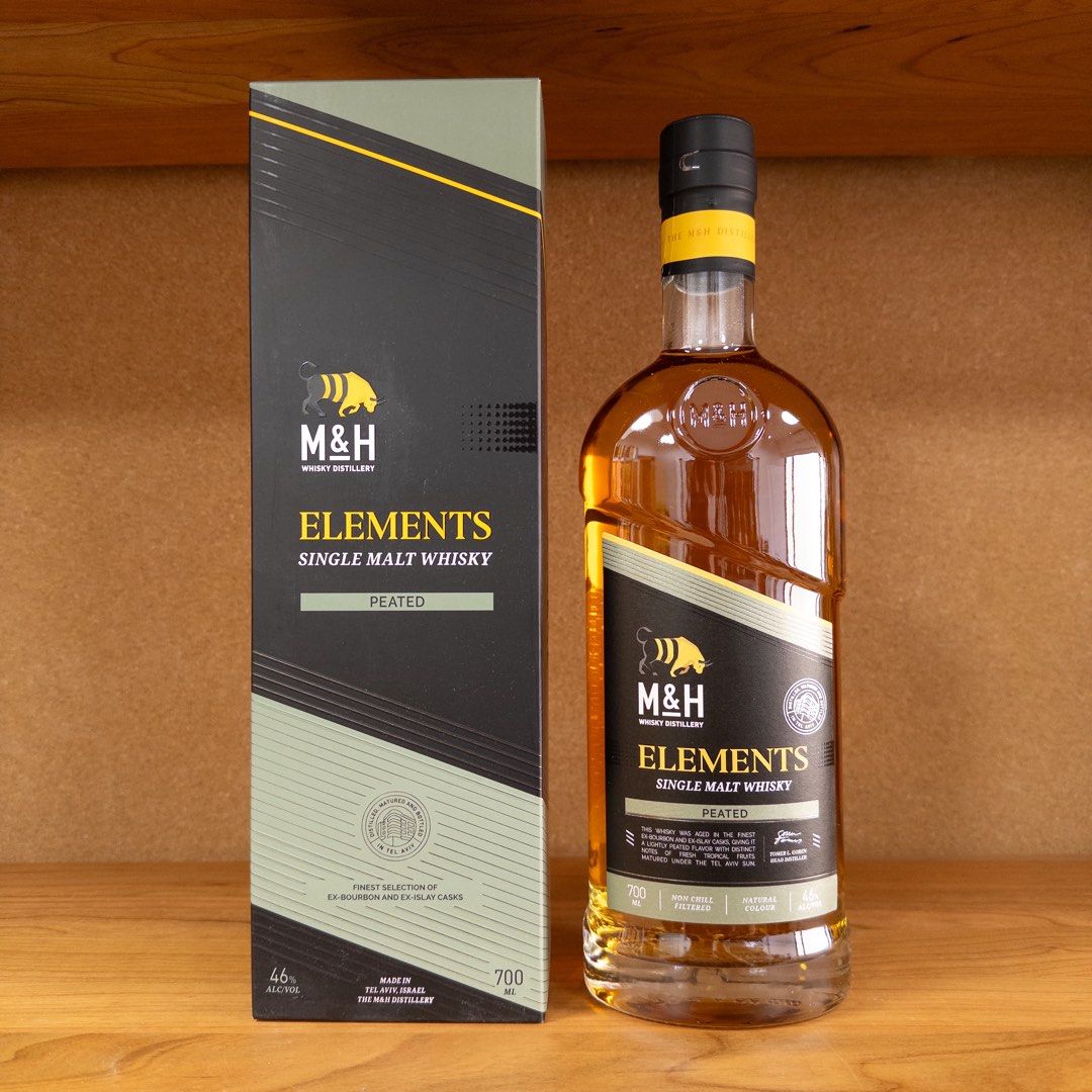 Milk & Honey MH Elements Peated Single Malt Israel Whisky 46% 700ml, 嘢食 ...
