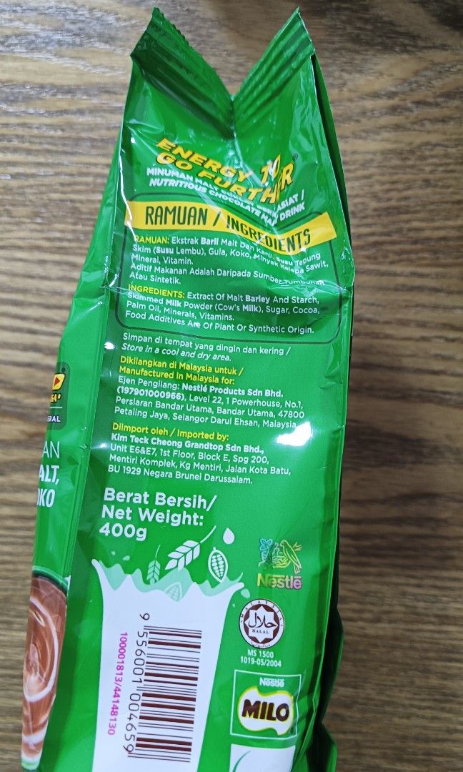Milo powder 400g x 4 packets, Food & Drinks, Beverages on Carousell