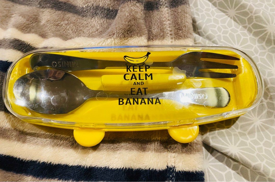 Miniso Banana Cutlery, Furniture & Home Living, Kitchenware & Tableware ...