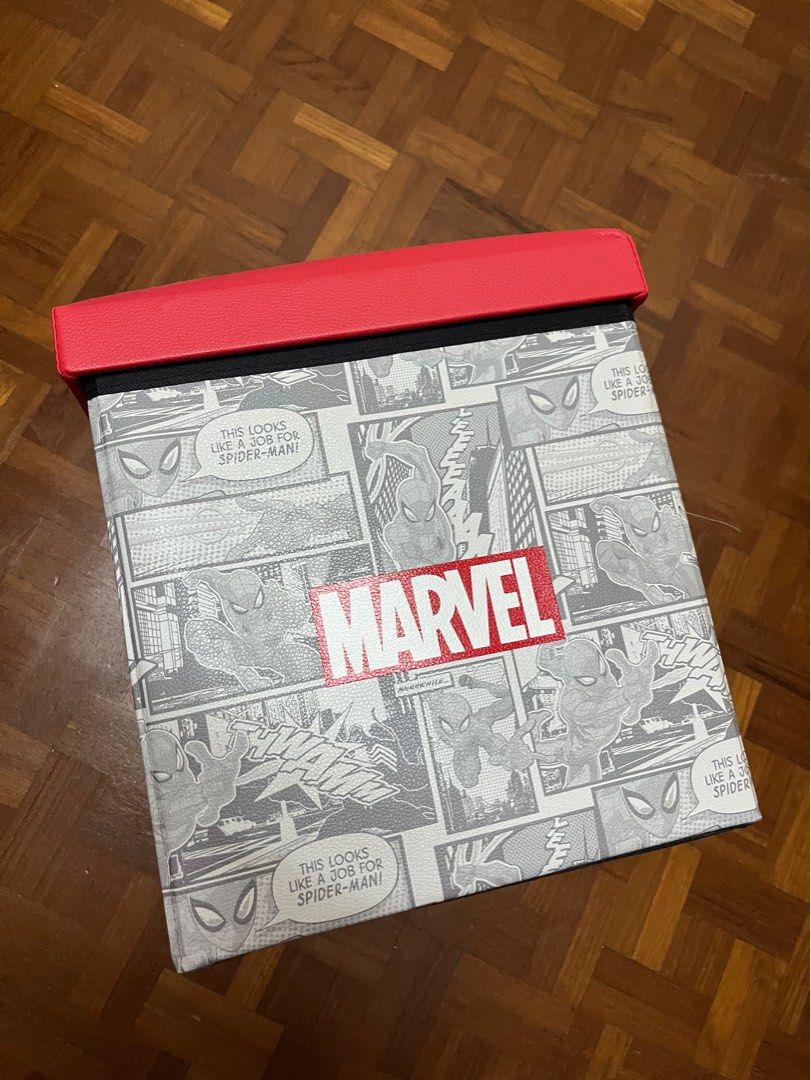 Miniso Marvel storage stool, Furniture & Home Living, Home Improvement ...
