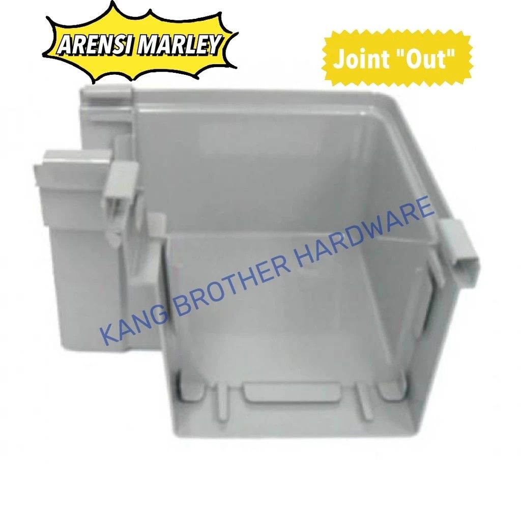 MITRE JOINT "OUT" (PVC RAINWATER GUTTER) GREY, Furniture & Home Living ...