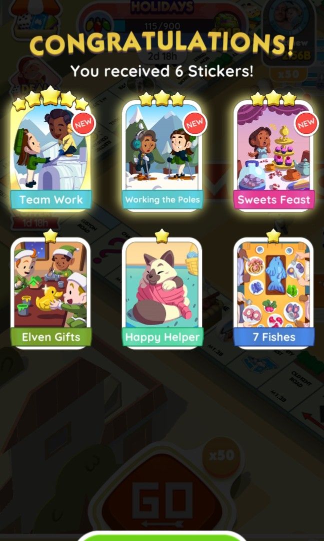 Monopoly Go Heartfelt Holiday Stickers, Video Gaming, Gaming ...