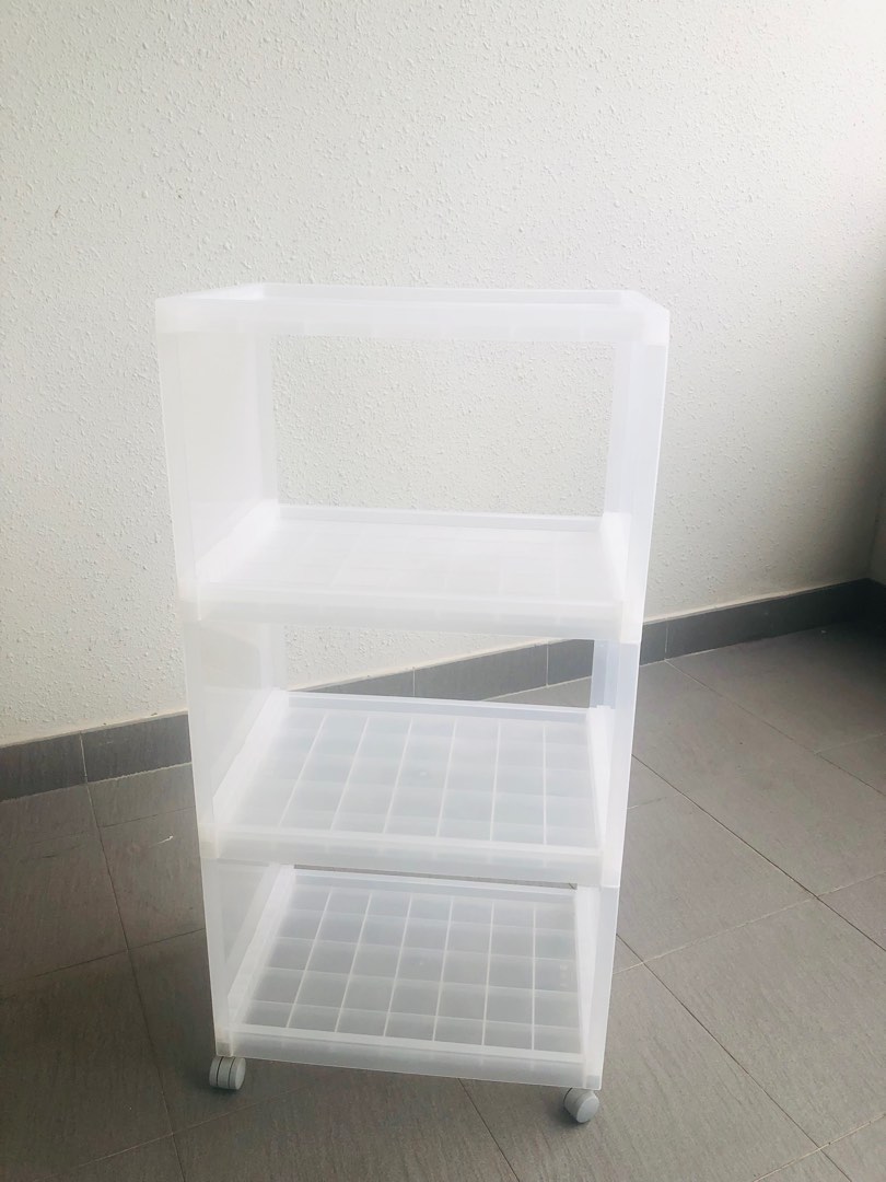 Muji shelf trolley rack, Furniture & Home Living, Furniture, Shelves ...