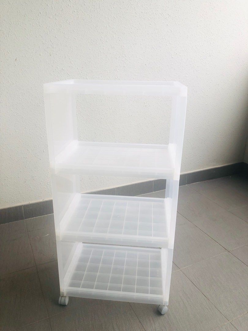 Muji shelf trolley rack, Furniture & Home Living, Furniture, Shelves ...