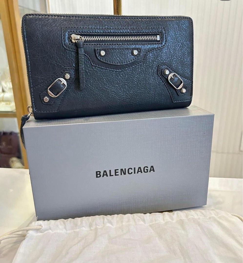 new balen zip wallet, Luxury, Bags & Wallets on Carousell
