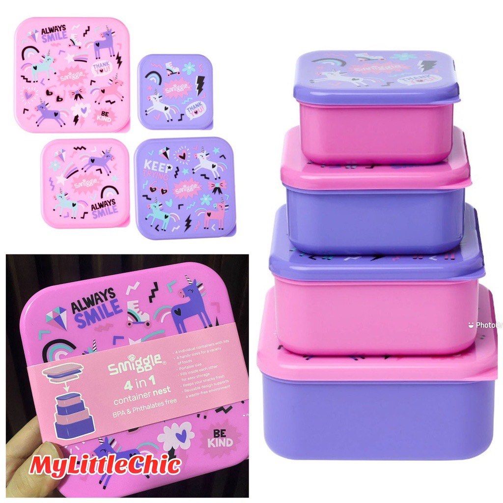 NEW SMIGGLE LUNCH BOX 4 IN 1 ORI STORE KL, Bayi & Anak, Perawatan ...
