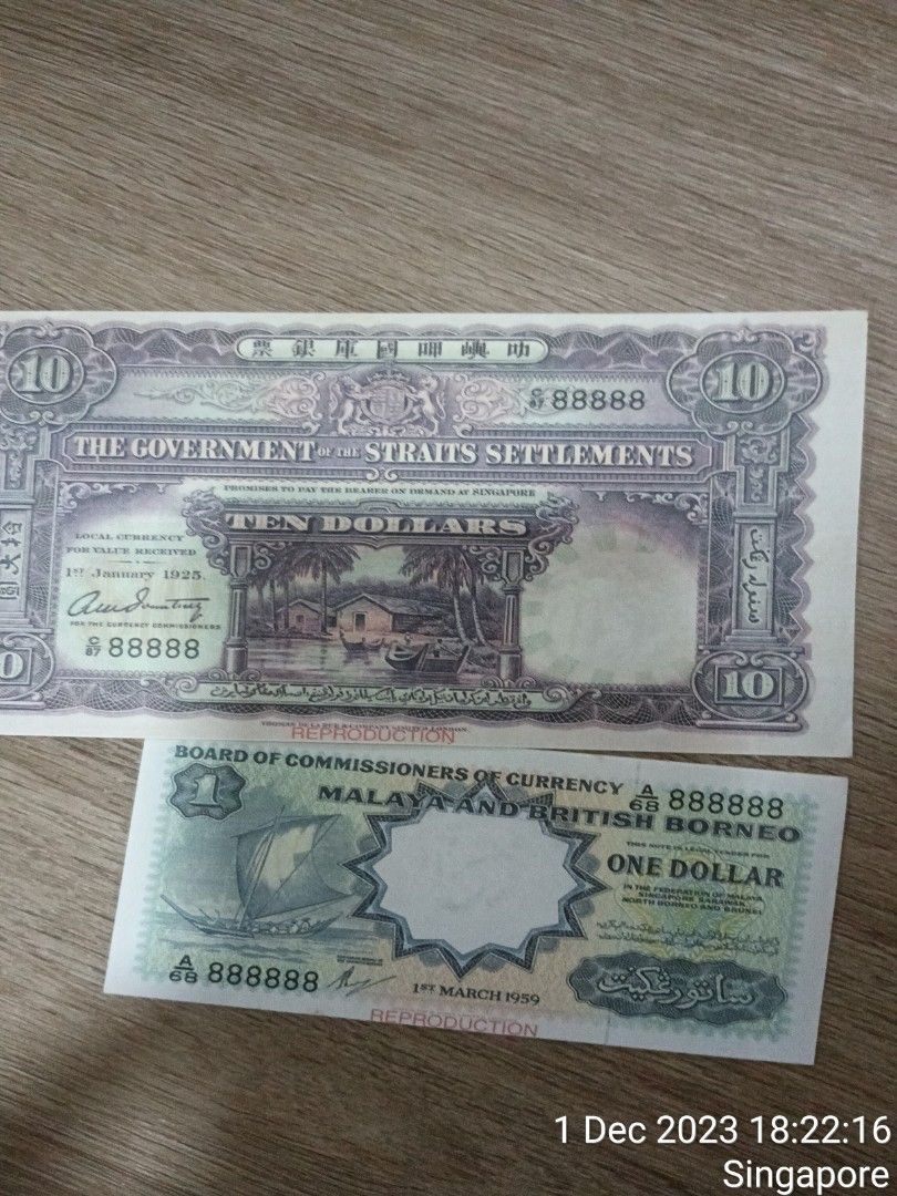 Old Note, reproduction, Hobbies & Toys, Memorabilia & Collectibles ...