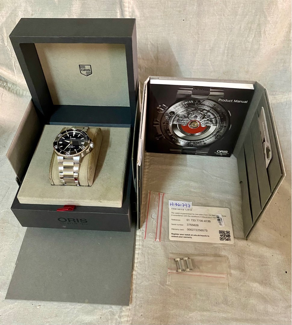 Oris Blue 43.5mm Aquis Divers (not Tag Hamilton Tissot Omega Tudor ...