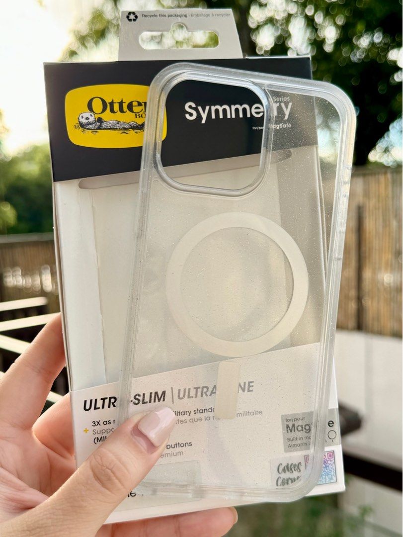 Otter Symmetry Glitter Magsafe case for iPhone 15 pro max, Mobile ...