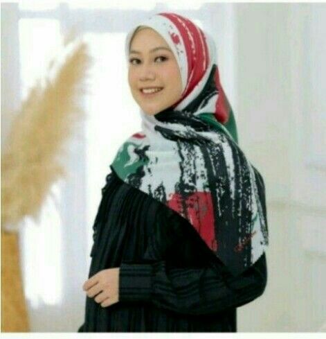 Palestine Hijab Bawal Cotton ( bidang 45") / Palestine Keffiyeh Hijab ...