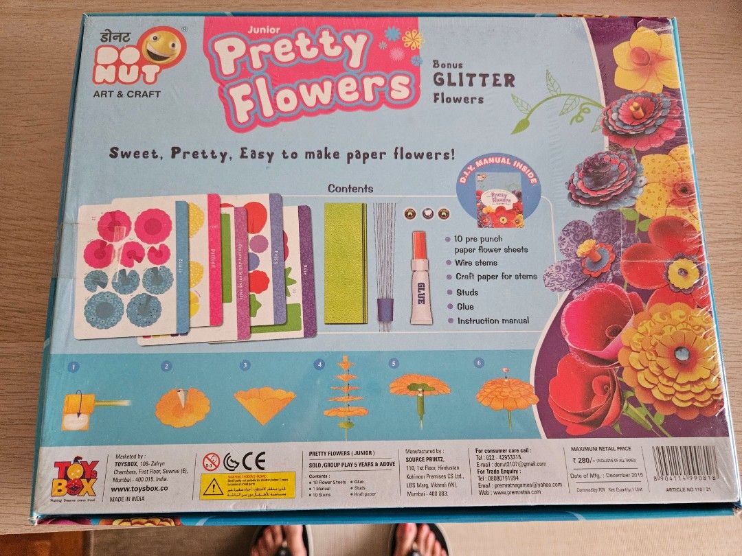 Paper flower making kit, Hobbies & Toys, Toys & Games on Carousell