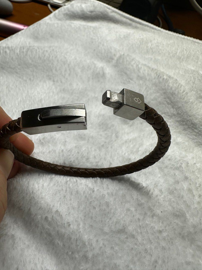 Phiten Tao loop Leone colantotte bracelet magnet wrist leather brown ...