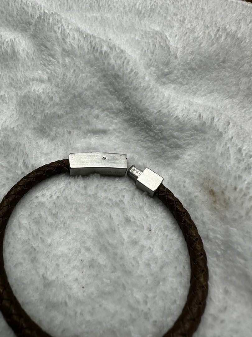 Phiten Tao loop Leone colantotte bracelet magnet wrist leather brown ...