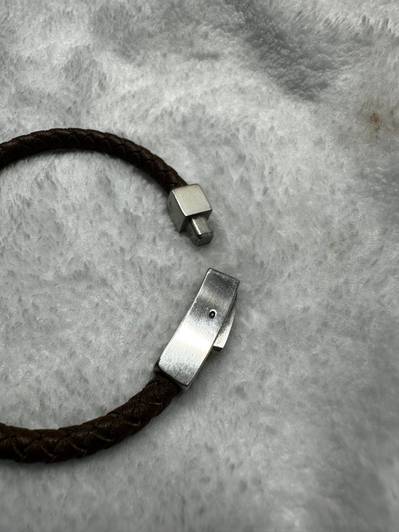 Phiten Tao loop Leone colantotte bracelet magnet wrist leather brown ...