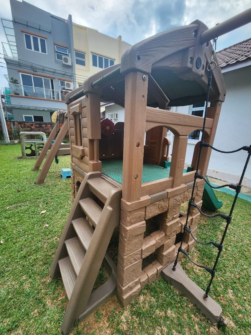 Playground Adventure Play Step 2 with Clubhouse, Swing, Climber, Glider ...