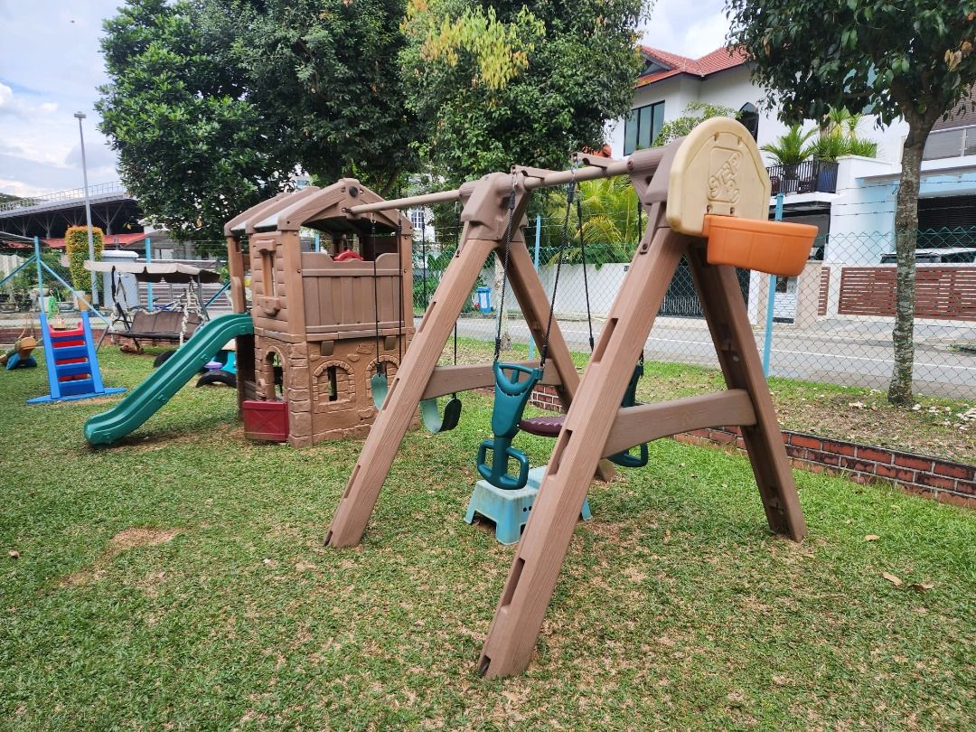 Playground Adventure Play Step 2 with Clubhouse, Swing, Climber, Glider ...