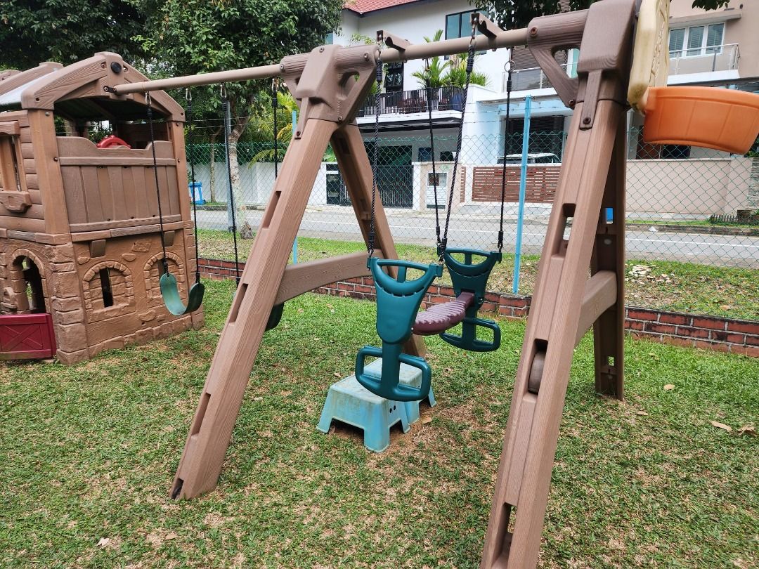 Playground Adventure Play Step 2 with Clubhouse, Swing, Climber, Glider ...