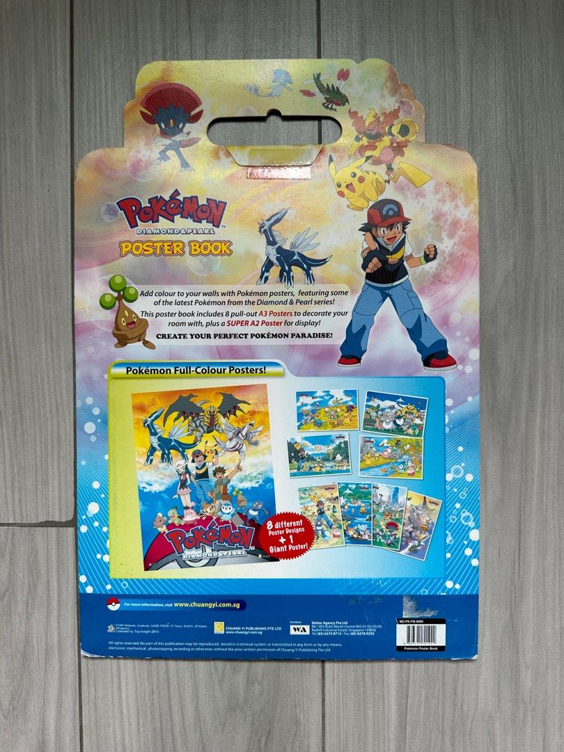 Pokemon poster book, Hobbies & Toys, Toys & Games on Carousell