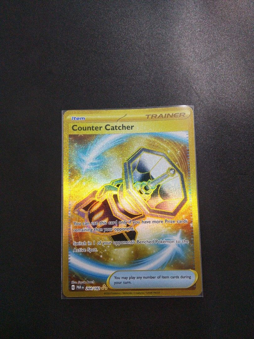 Pokemon TCG Counter Catcher Gold Secret Rare - SV04 Paradox Rift ...