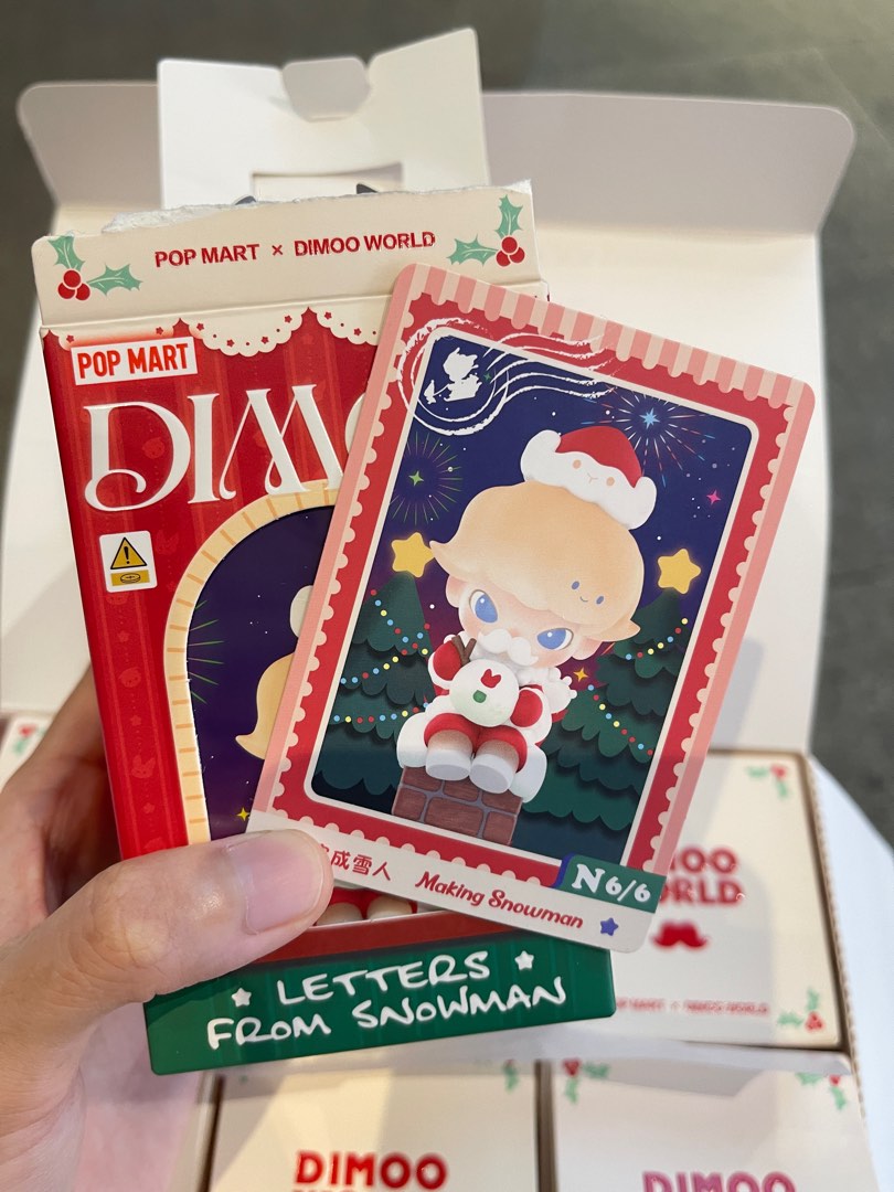 Popmart Dimoo Letters from Snowman, Hobbies & Toys, Toys & Games on ...