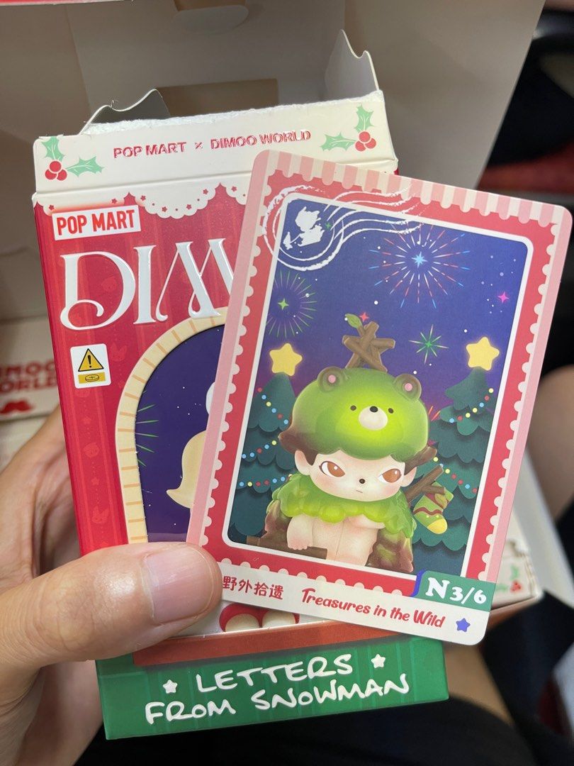 Popmart Dimoo Letters from Snowman, Hobbies & Toys, Toys & Games on ...