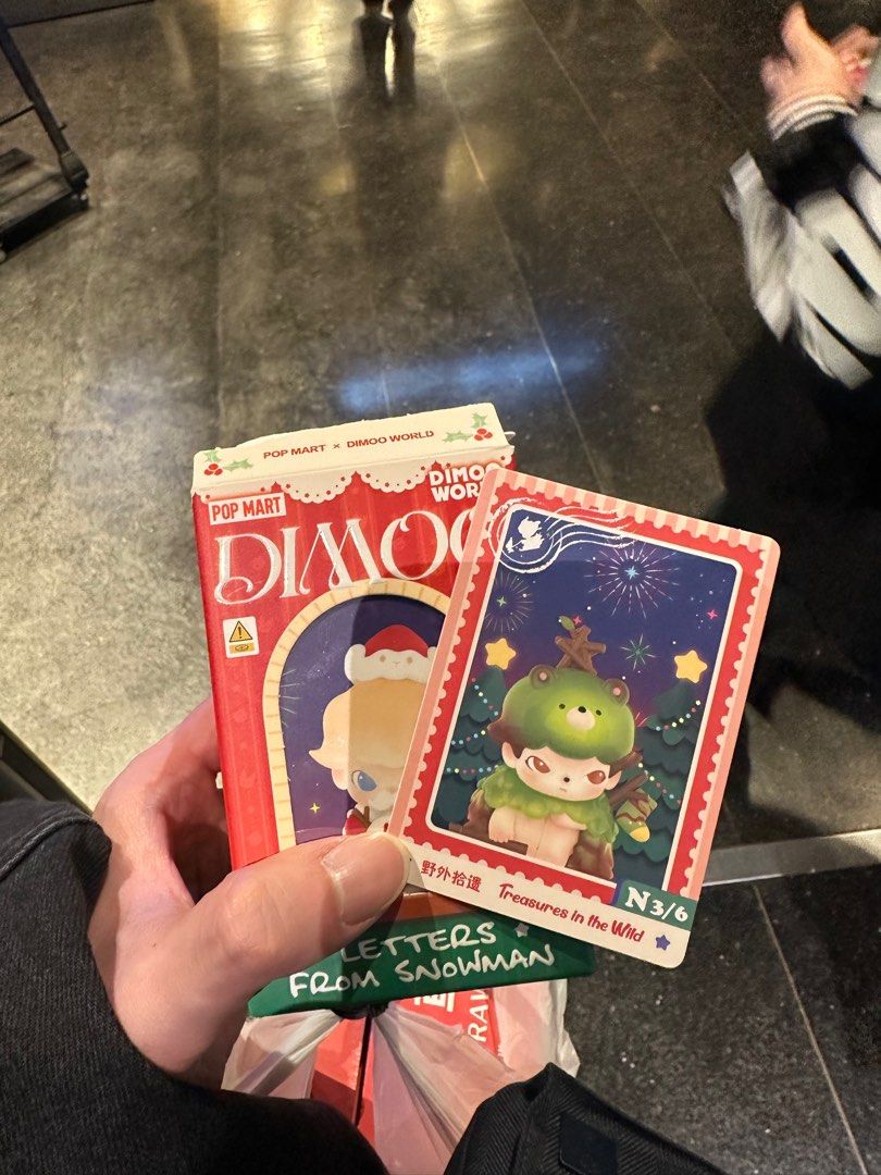 POPMART Dimoo Letters From Snowman, Hobbies & Toys, Toys & Games on ...