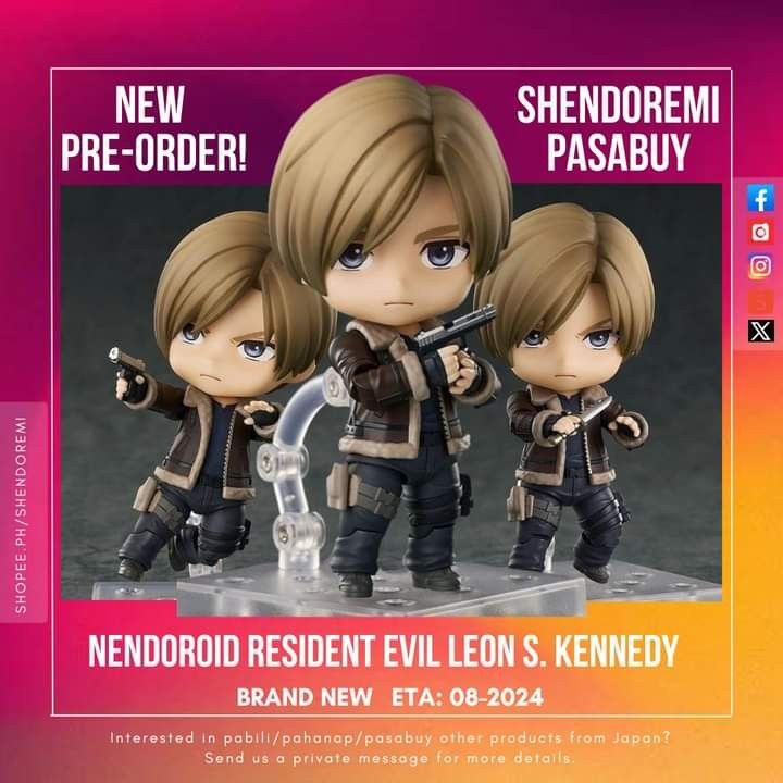 [PRE-ORDER] Nendoroid Resident Evil Leon S. Kennedy, Hobbies & Toys ...