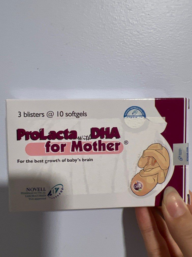 Prolacta with DHA for mother, Health & Nutrition, Health Supplements ...
