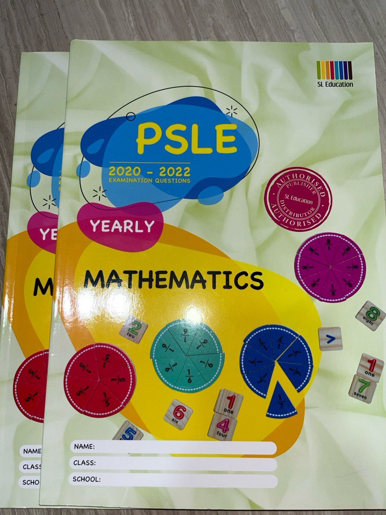 PSLE 2020-2022 Examinations Question Primary 6 Mathematics, Hobbies & Toys, Books & Magazines ...